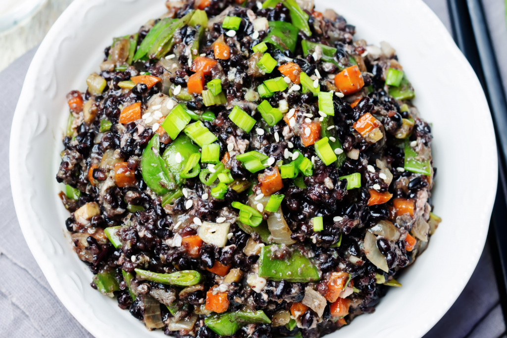 Riso venere con verdure - Imprentas Magazine